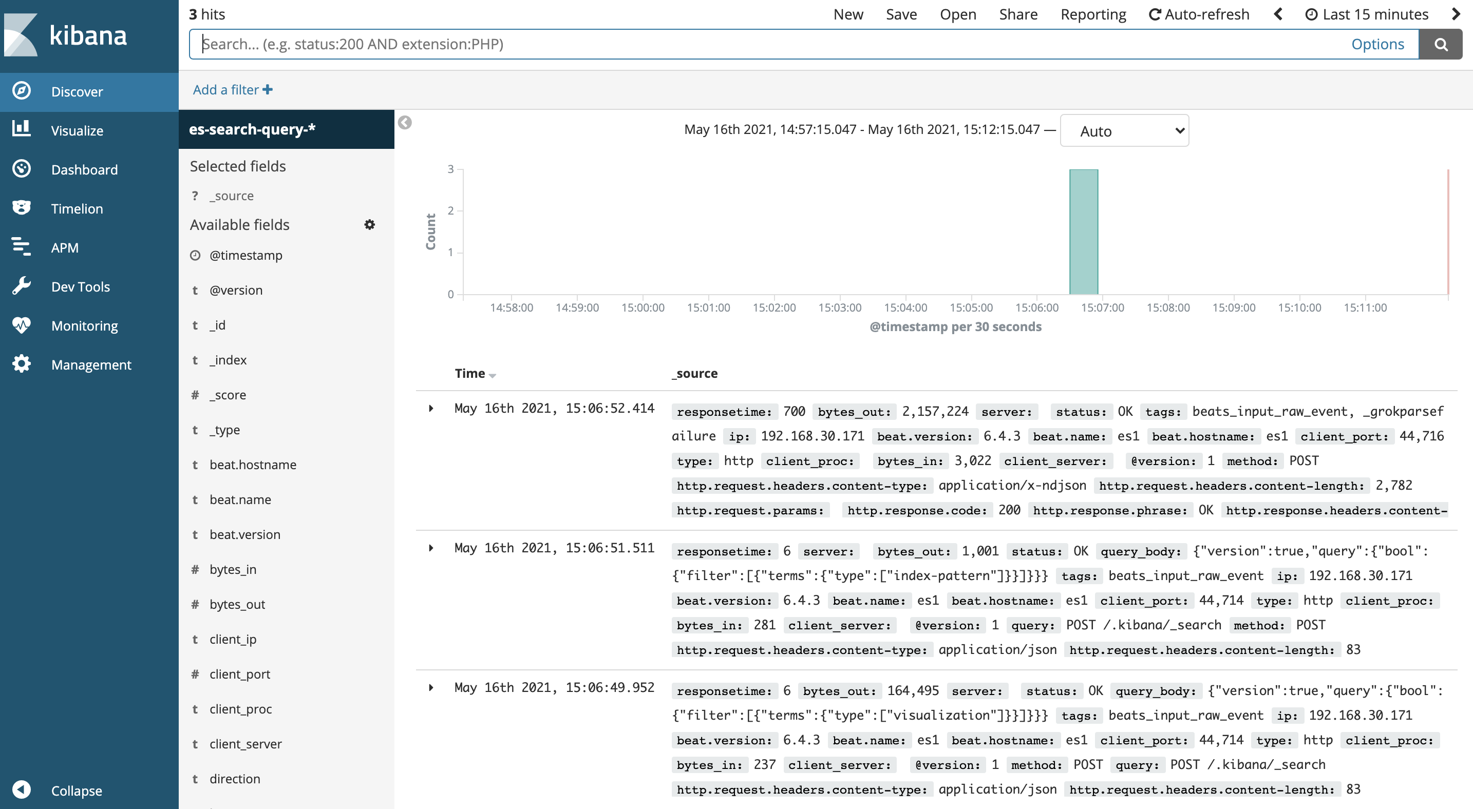 Ethon Blog - 透過 Packetbeat 來監控 Elasticsearch 查詢記錄